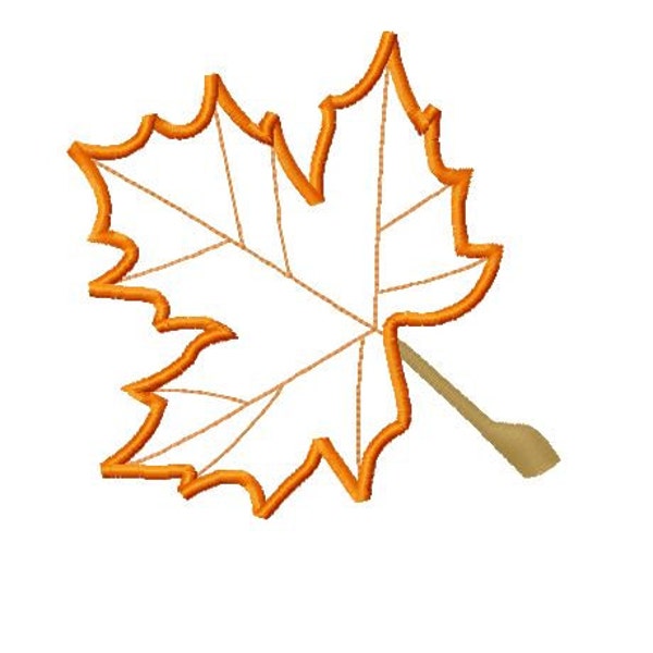 Autumn Leaf Applique - Etsy