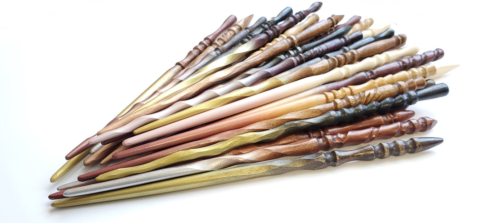 Metallic Random Wands, Magic Wands, Wood Wand, Magic Wand, Wiccan Wand ...