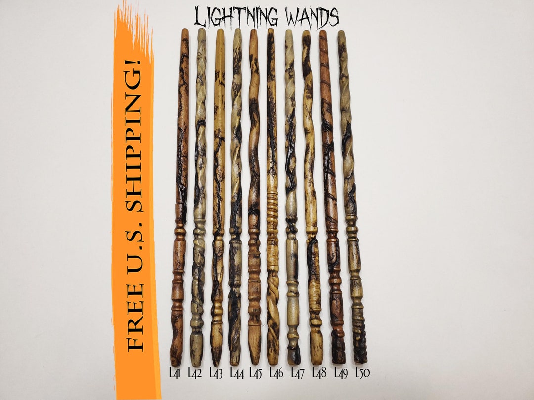Lightning Wands, 41-50, Lichtenberg Fractal Burning, Pick Your Wand ...