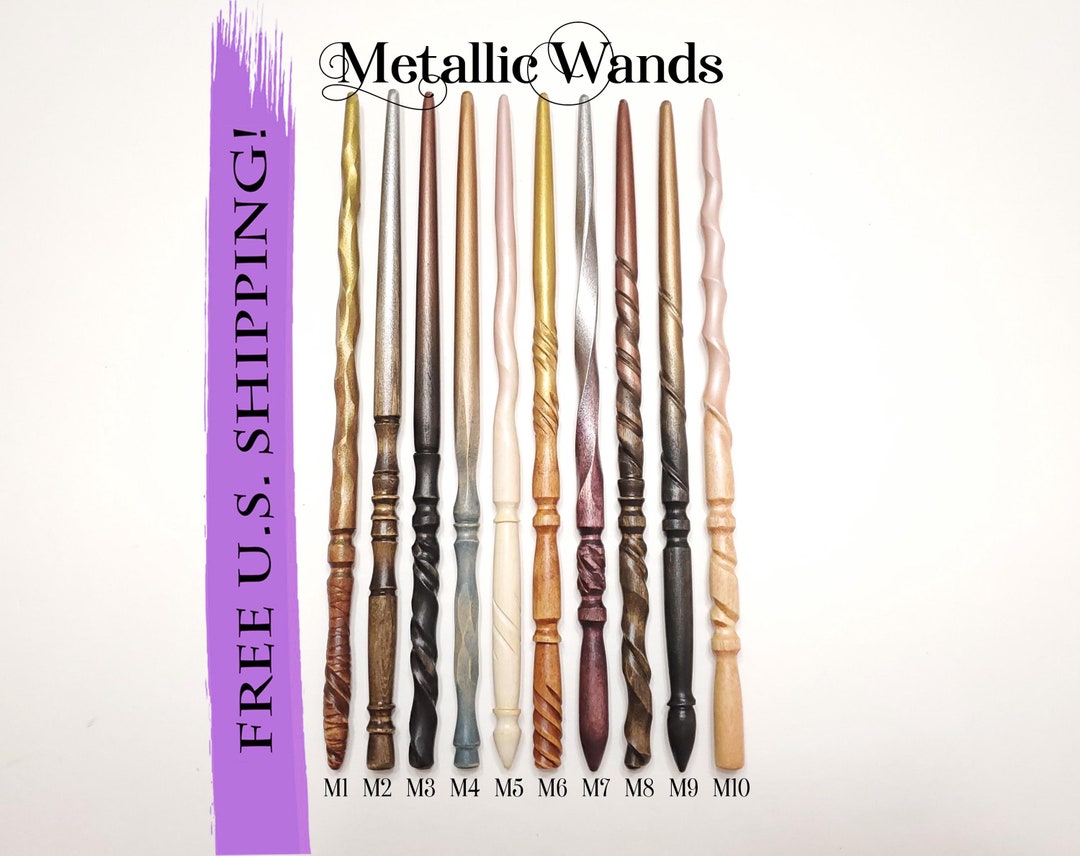 Metallic Wands, 1-10, Choose Your Metallic Wand, Pick Your Wand, Magic ...