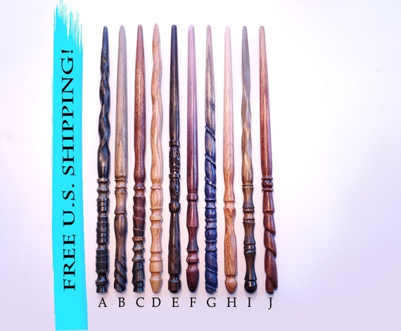 Pick Your Magic Wand OAK Magic Wands A-J Custom Wands Wood - Etsy