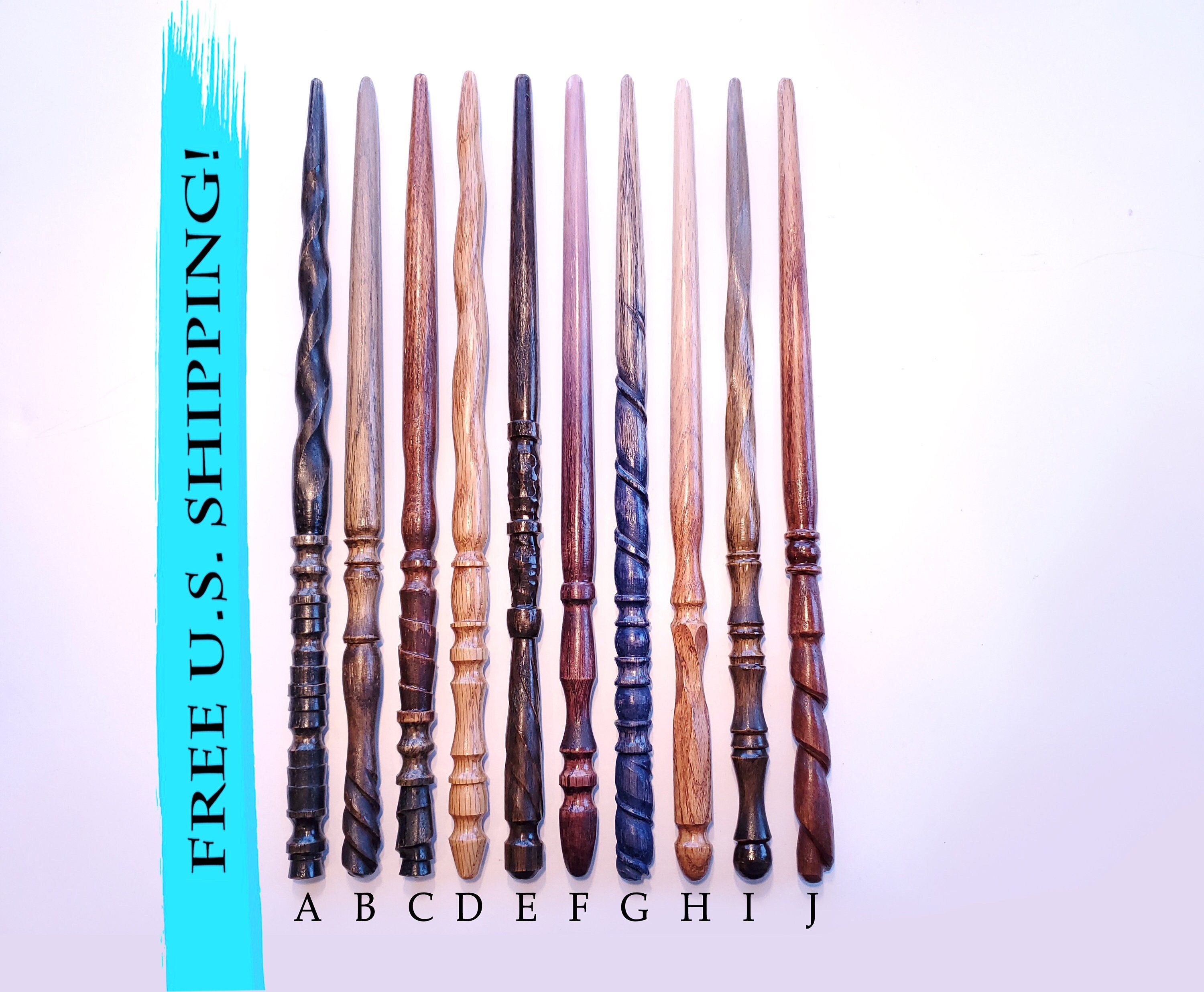 Pick Your Magic Wand OAK Magic Wands A-J Custom Wands Wood - Etsy