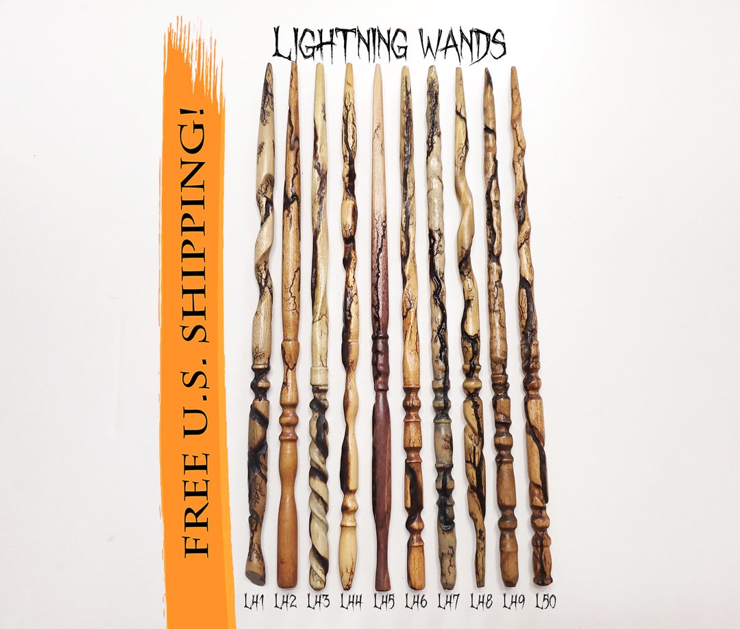Lightning Wands, 41-50, Lichtenberg Fractal Burning, Pick Your Wand ...