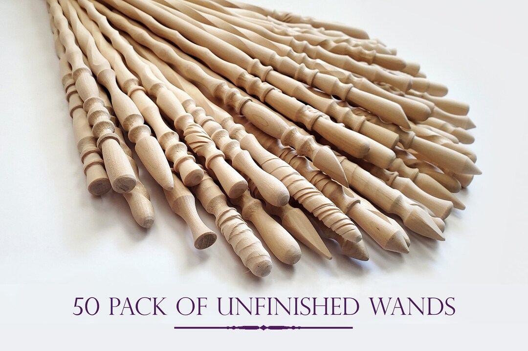 50 Pk. Unfinished Wands, Wedding/party Packs - Etsy