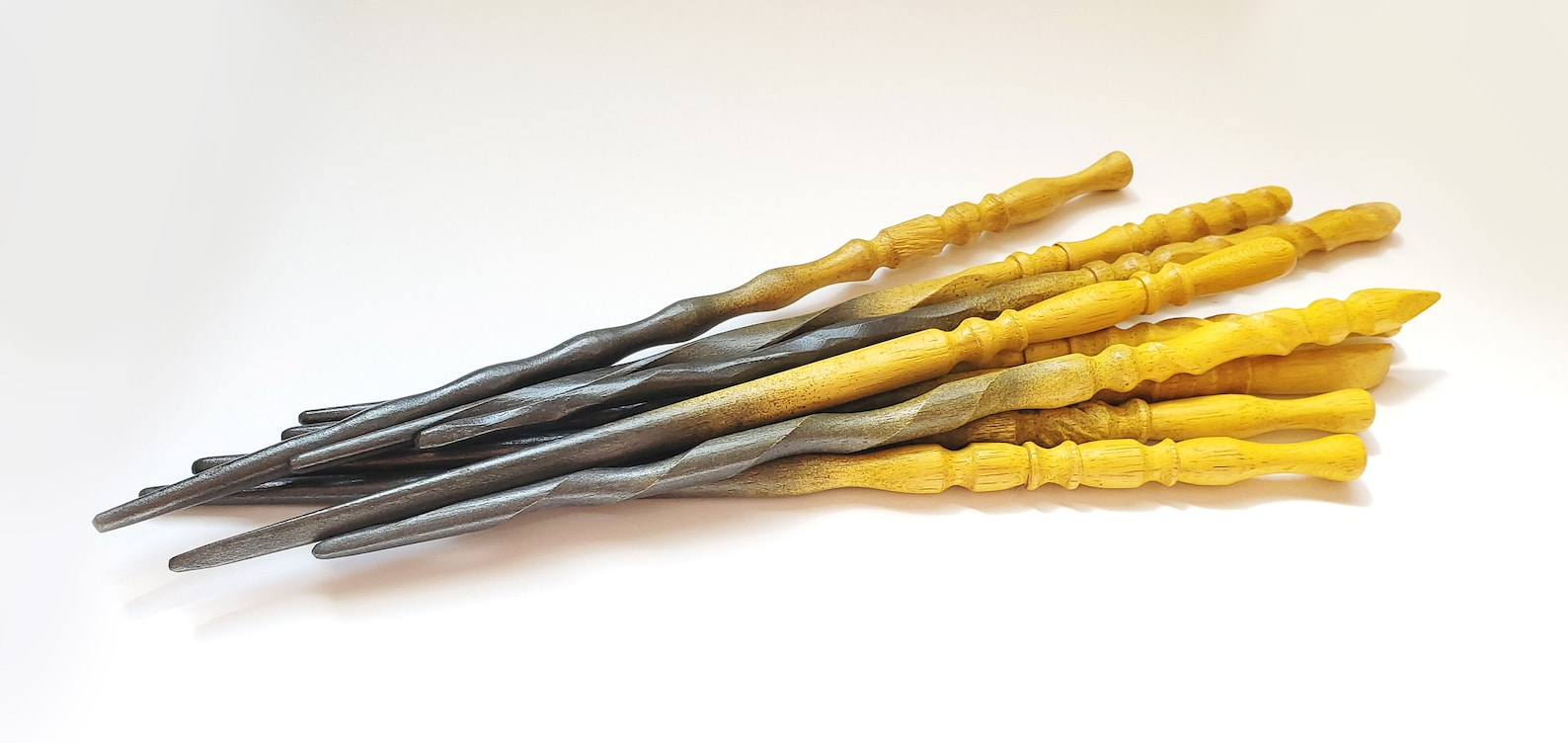 Pick Your Team Wand, Green & Silver Magic Wands, Wood Wand, Magic Wand ...