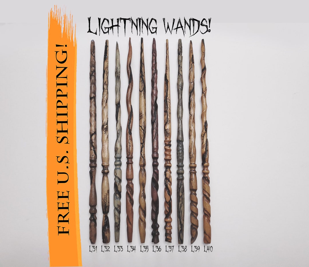 Lightning Wands, 31-40, Lichtenberg Fractal Burning, Pick Your Wand ...