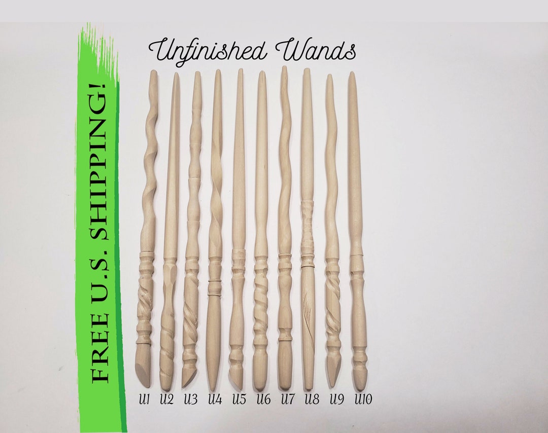 Unfinished Pick Your Wands 1-10 Unstained Wands Magic Wands - Etsy