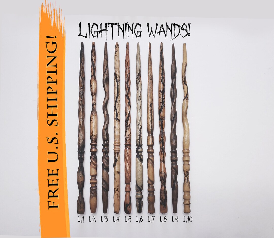 Lightning Wands, 1-10, Lichtenberg Fractal Burning, Pick Your Wand ...