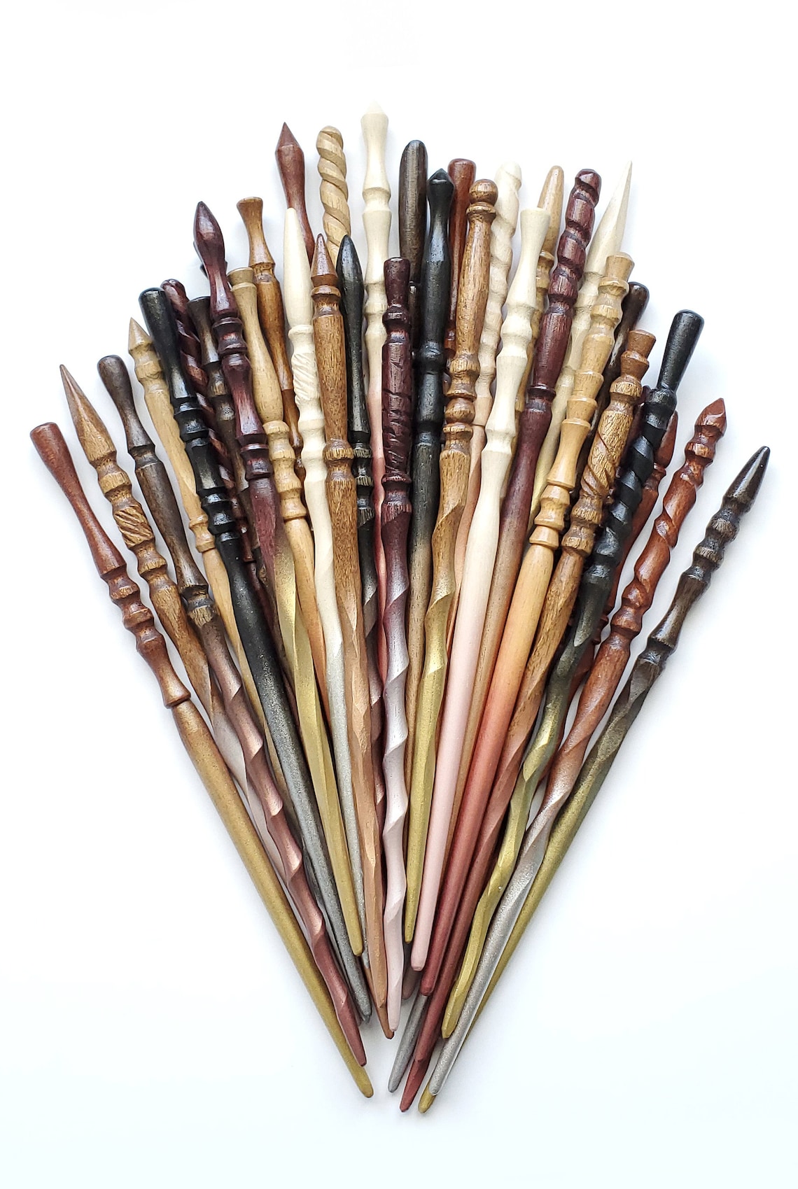 Metallic Random Wands, Magic Wands, Wood Wand, Magic Wand, Wiccan Wand ...