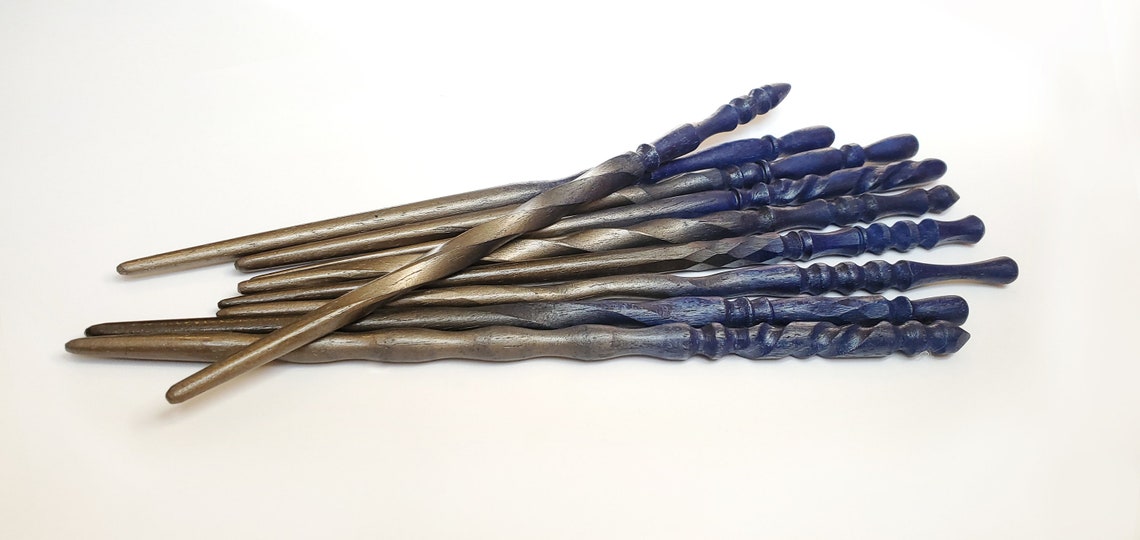 Pick Your Team Wand, Green & Silver Magic Wands, Wood Wand, Magic Wand ...