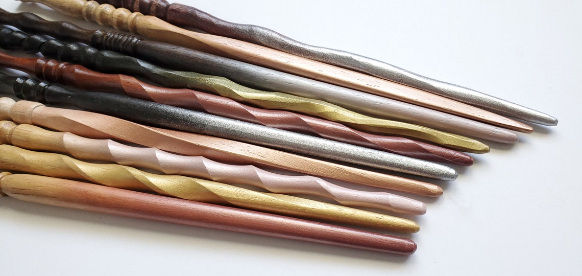 Metallic Random Wands, Magic Wands, Wood Wand, Magic Wand, Wiccan Wand ...