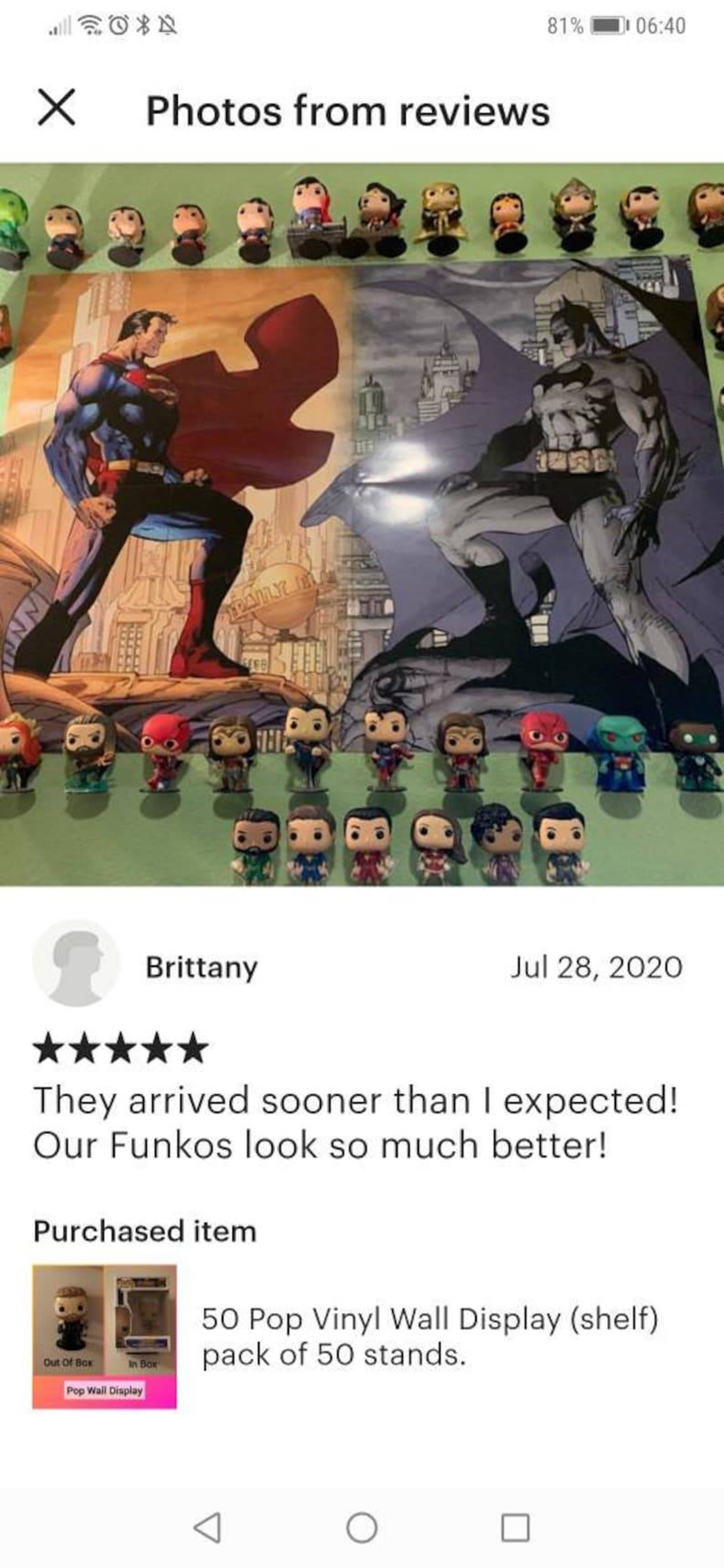 Pack of 5 Funko Pop Wall Stands in and Out of Box - Etsy UK