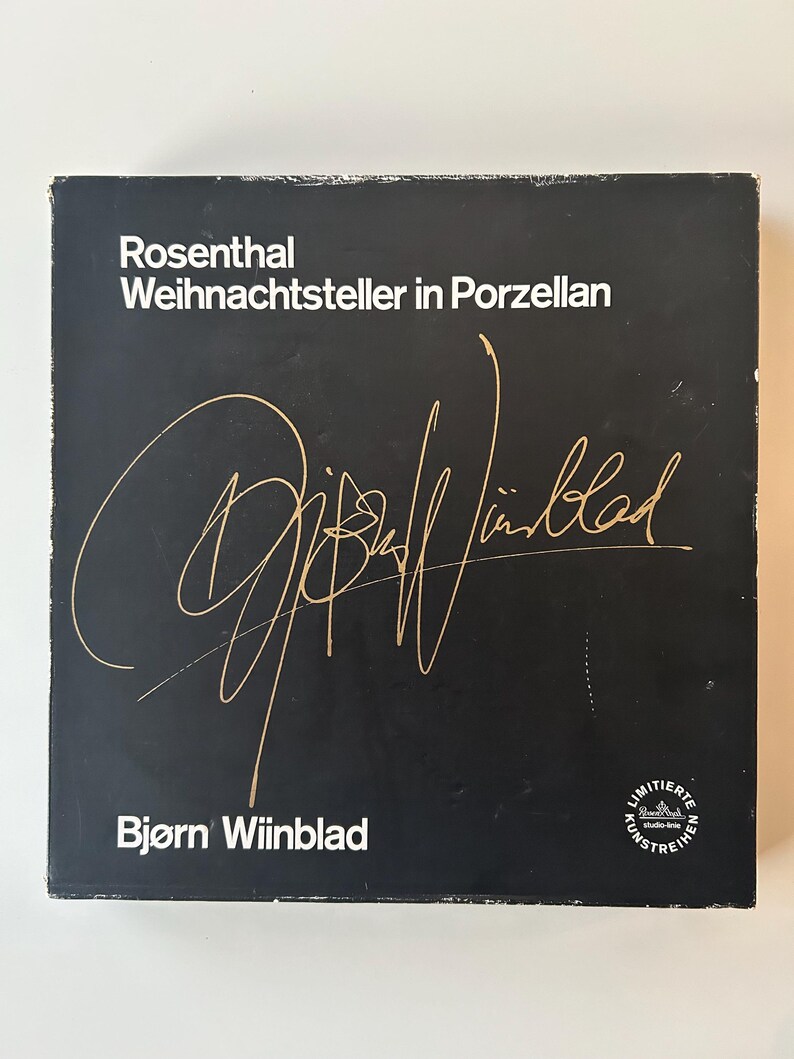 Bjørn Wiinblad Christmas Plate - the First in the Series With Mary and ...