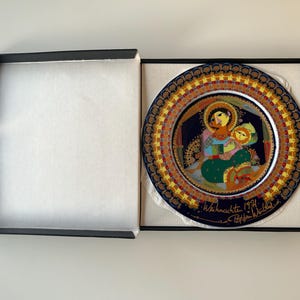 Bjørn Wiinblad Christmas Plate - the First in the Series With Mary and ...
