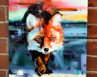 Abstract Fox - Etsy
