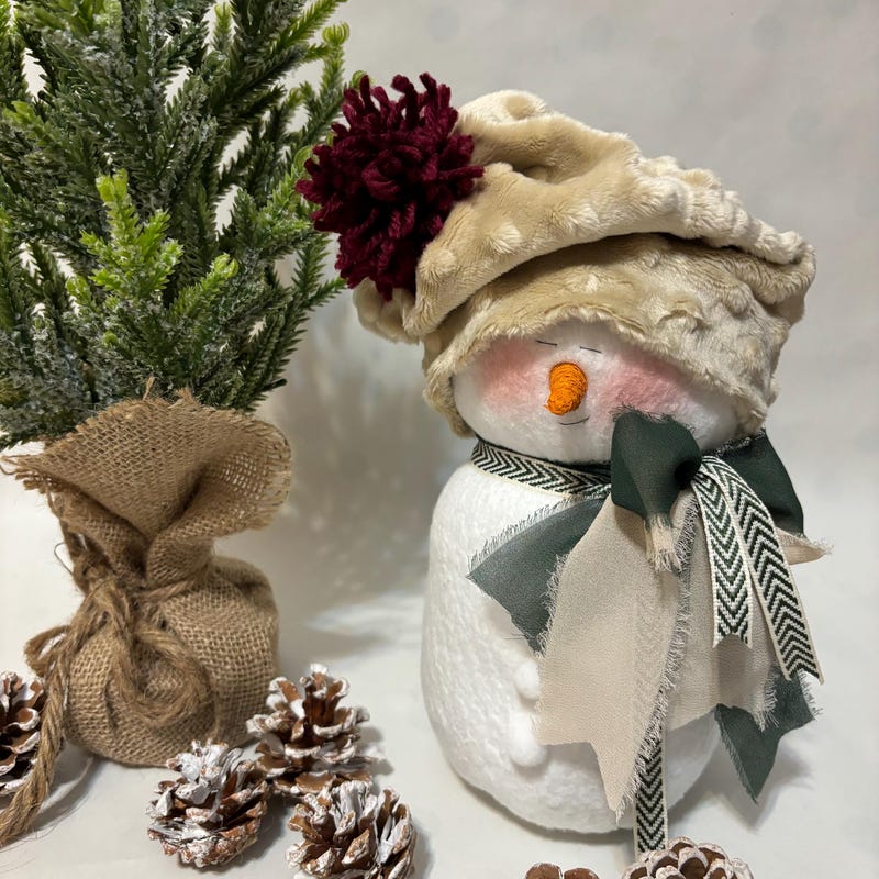 Stuffed Snowman - Etsy