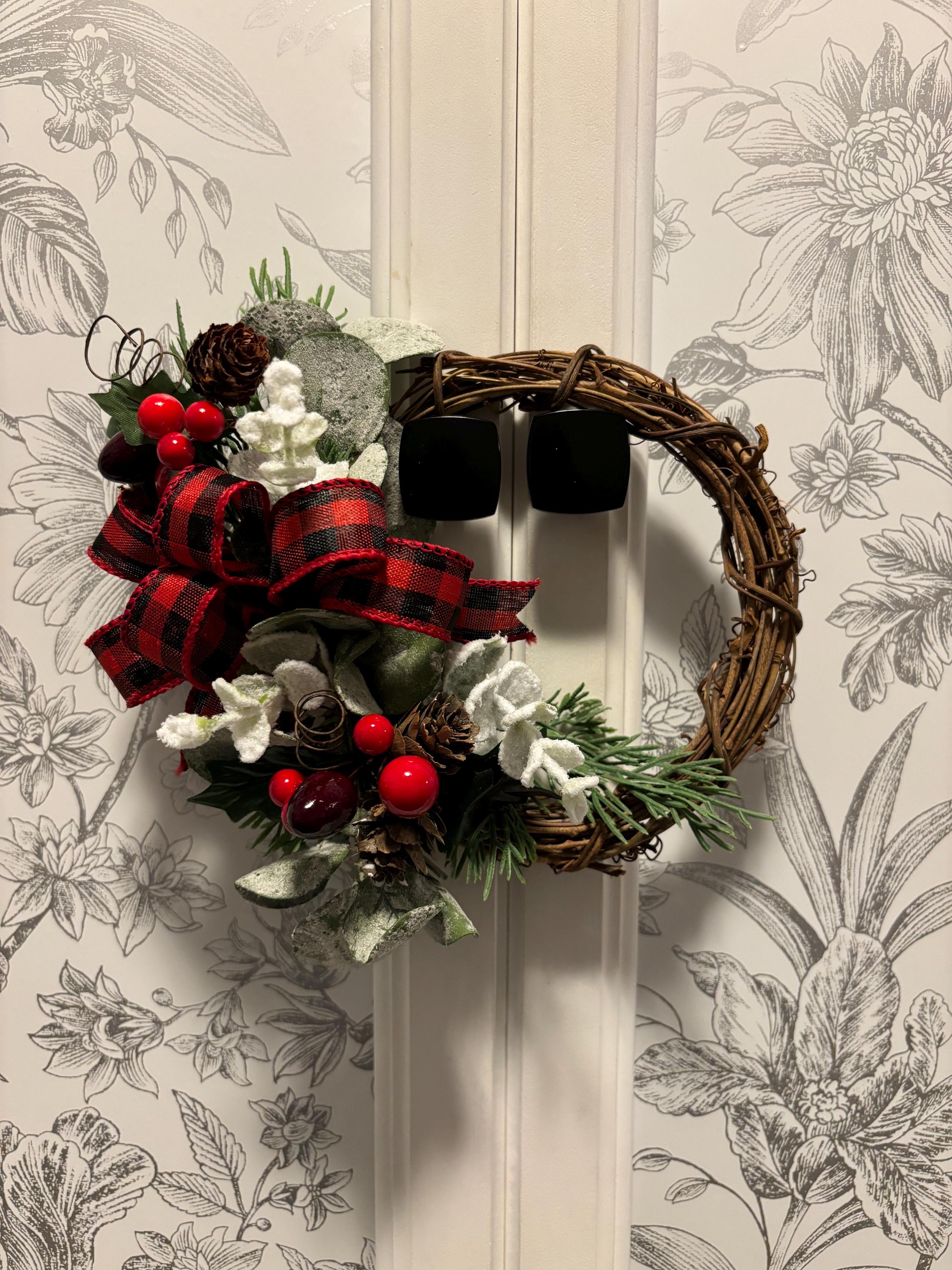 Mini Grapevine Wreath, Mini Wreath, Christmas Mini Wreath, Farmhouse ...