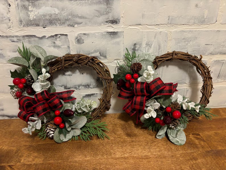 Mini Grapevine Wreath, Mini Wreath, Christmas Mini Wreath, Farmhouse ...