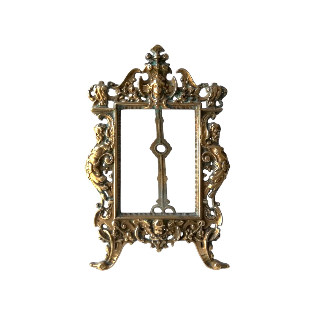 Antique Brass Photo Frame With Stand, Photo Frame Vintage Brass ...