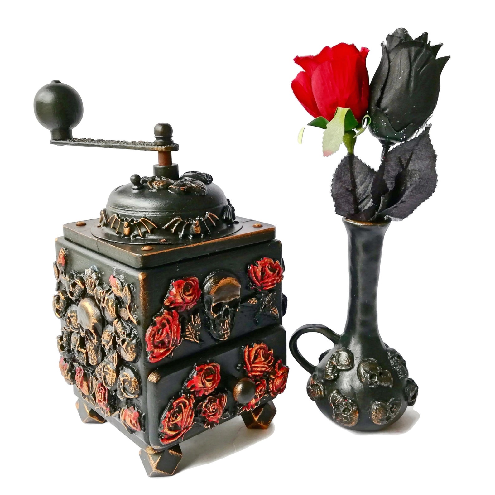 Rare Coffee Grinder Skull Coffee Mill Unique Gift Gothic Fans - Etsy