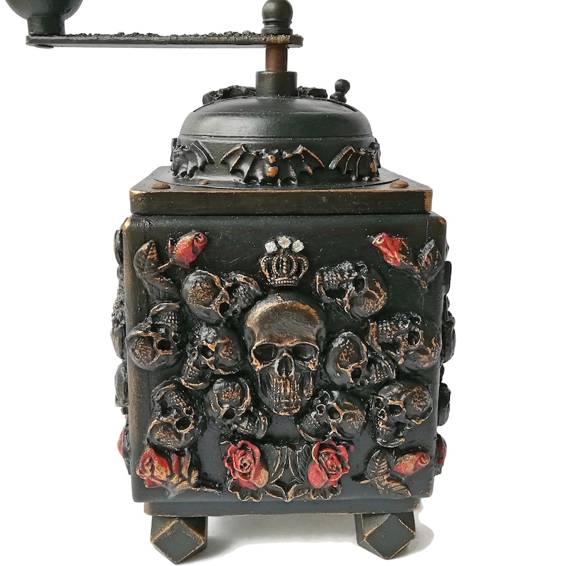 Rare Coffee Grinder Skull Coffee Mill Unique Gift Gothic Fans - Etsy