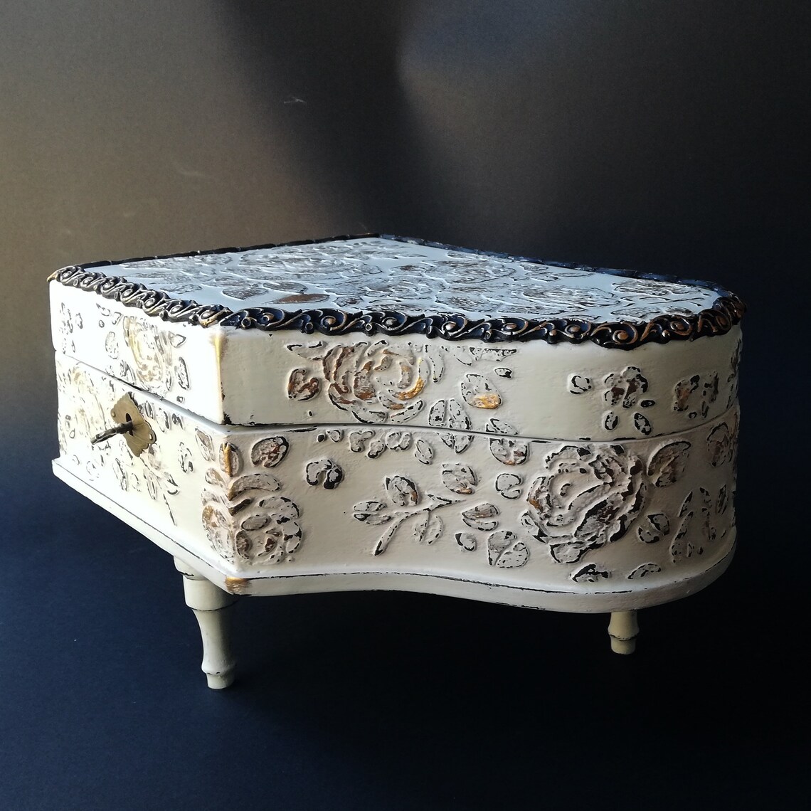 Vintage Grand Piano Musical Jewelry Box Dancing Ballerina - Etsy