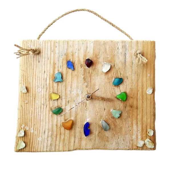 Sea Glass Clock - Etsy