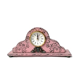 Shabby Chic Decor Desk Clock Shabby Chic Color to Choose Table Clock ...