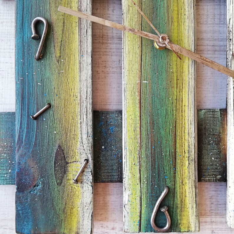 Wood Wall Clock Industrial Decor Office Gift for Him Loft | Etsy