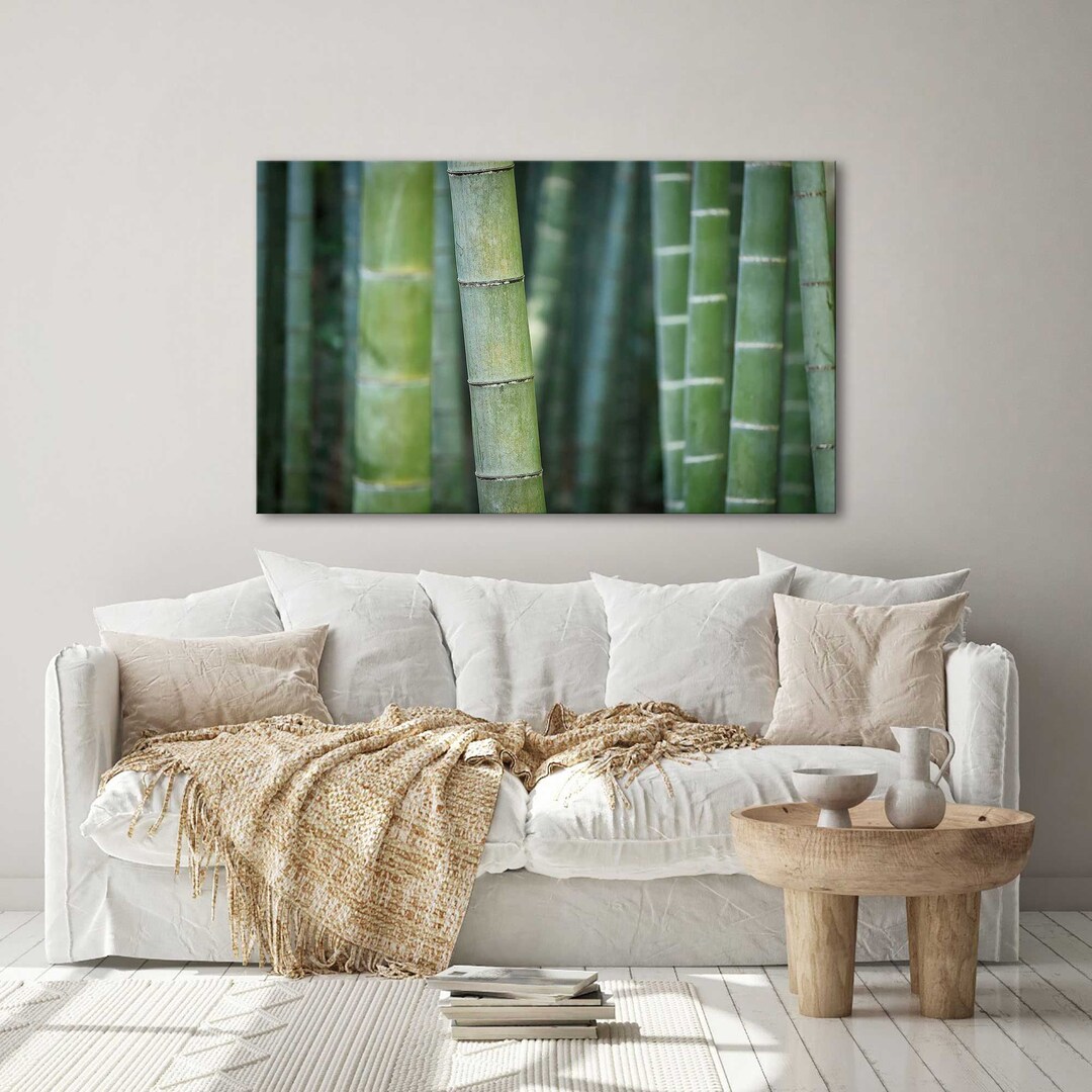 Bamboo Trees Print on Canvas, Feng Shui Art, Nurture the Family - Etsy