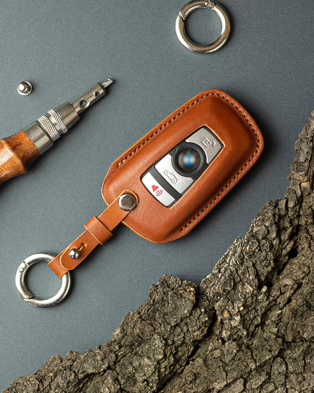 Leather Car Key Case for X, Key Holder for M, Keychain for GT Series ...