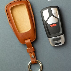 Leather Car Key Case for Q3, Key Holder for Q5L, Key Fob for Q7, Key ...
