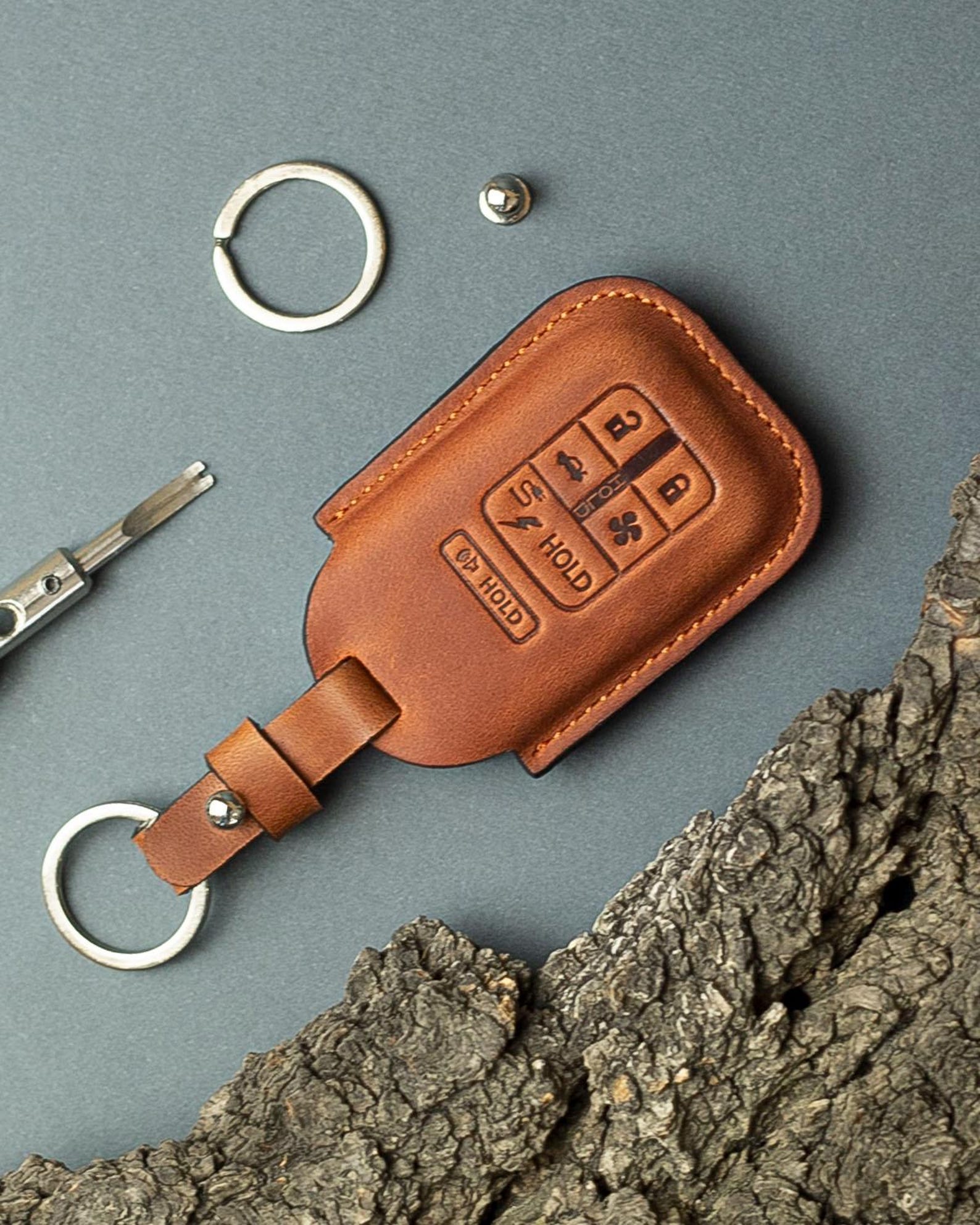 Leather Car Key Case for Civic, Keychain Accord, Key Holder City, Cars ...