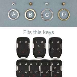 Leather Car Key Case for Tahoe, Key Holder for Suburban, Key Fob for ...