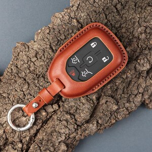 Leather Car Key Case for Tahoe, Key Holder for Suburban, Key Fob for ...