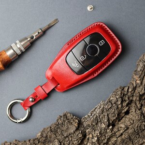 Leather Car Key Case for S Class, Key Holder for E Class, Key Fob for C ...