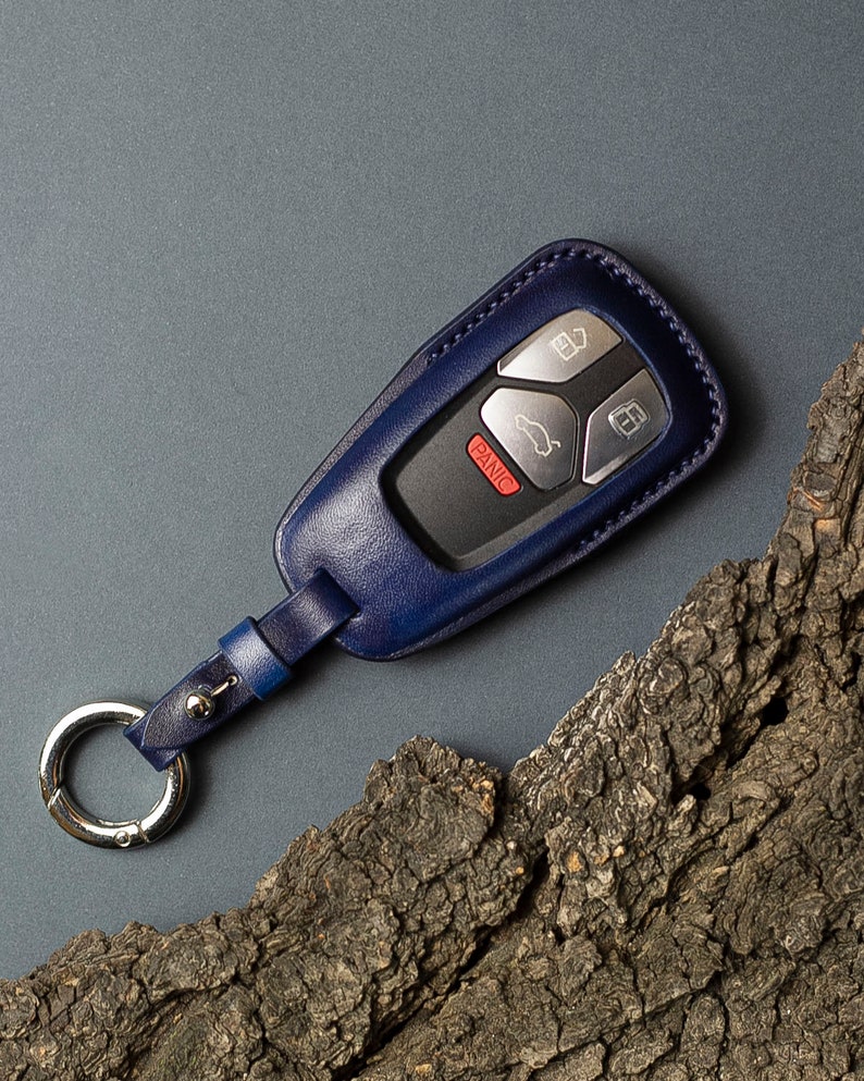 Leather Car Key Case for Q3, Key Holder for Q5L, Key Fob for Q7, Key ...