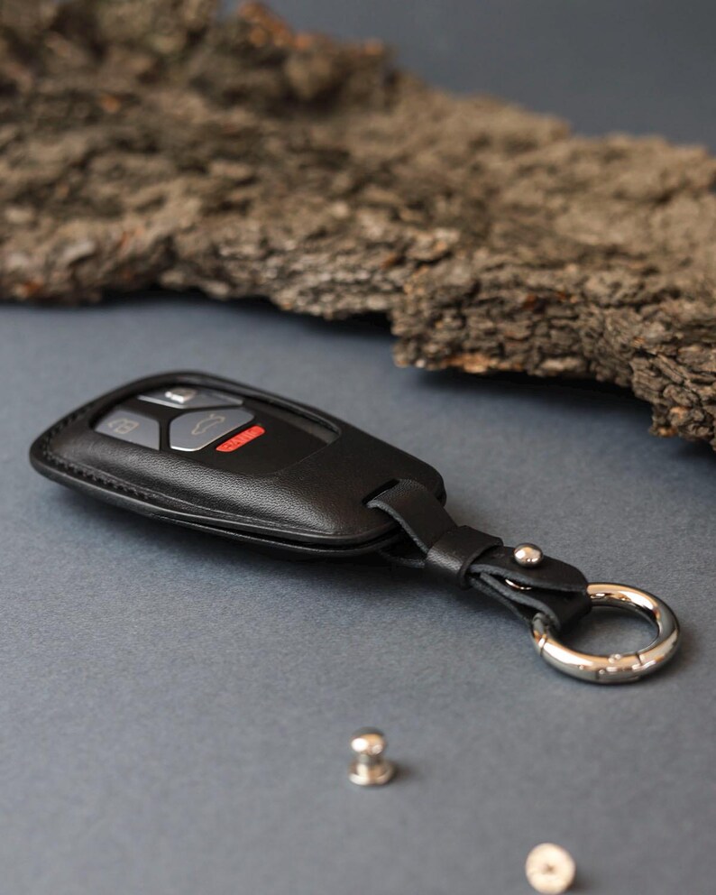 Leather Car Key Case for Q3, Key Holder for Q5L, Key Fob for Q7, Key ...