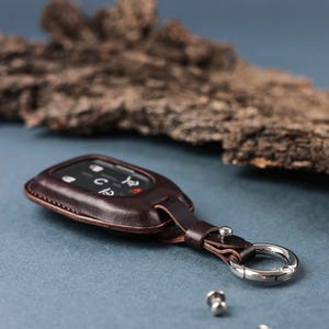 Leather Car Key Case for Tahoe, Key Holder for Suburban, Key Fob for ...