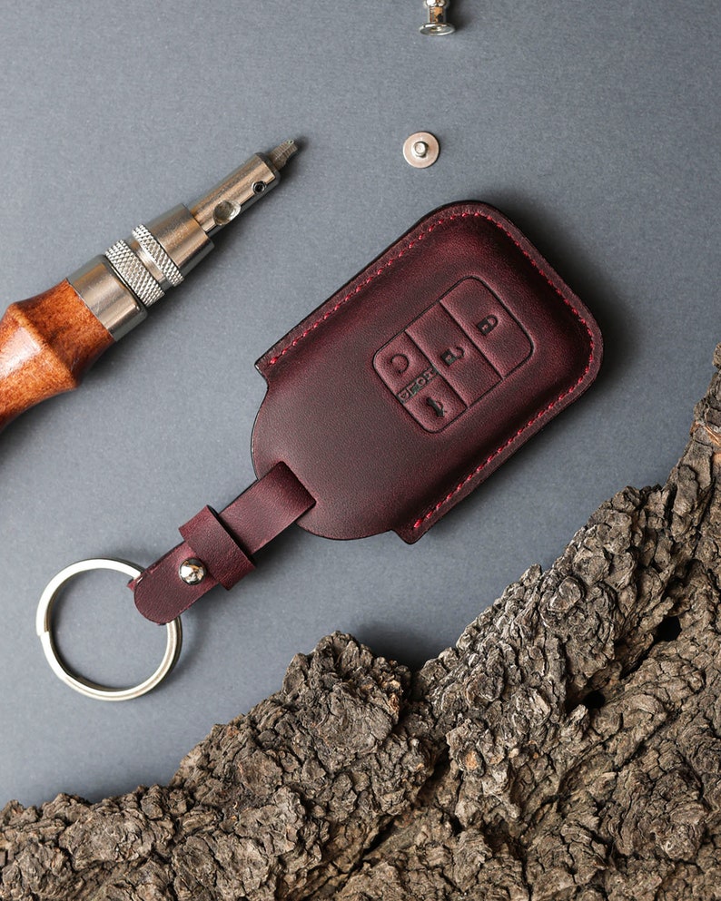 Leather Car Key Case for Civic, Keychain Accord, Key Holder City, Cars ...