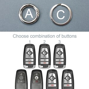 Key Fob Cover 3, 4, 5 Buttons for Bronco, Explorer, Expedition, Edge ...