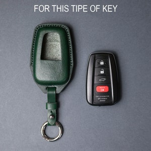 Leather Car Key Case for Camry, Avalon, Corolla, RAV4, Prius Prime ...