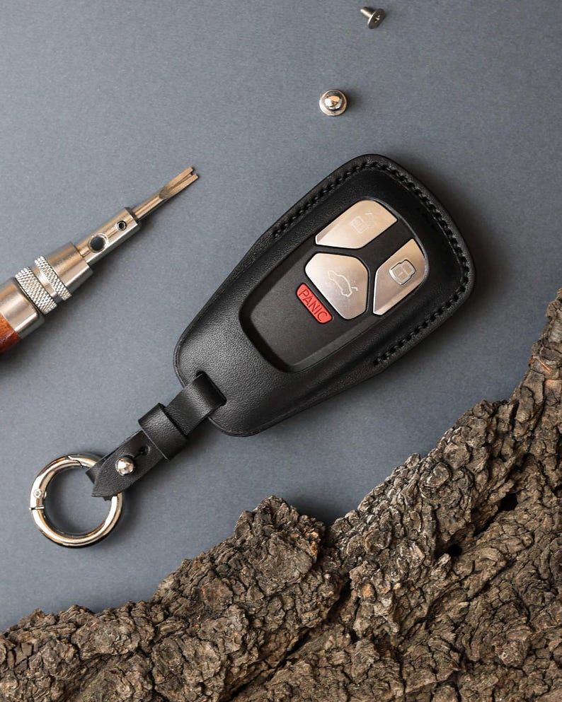 Leather Car Key Case for Q3, Key Holder for Q5L, Key Fob for Q7, Key ...