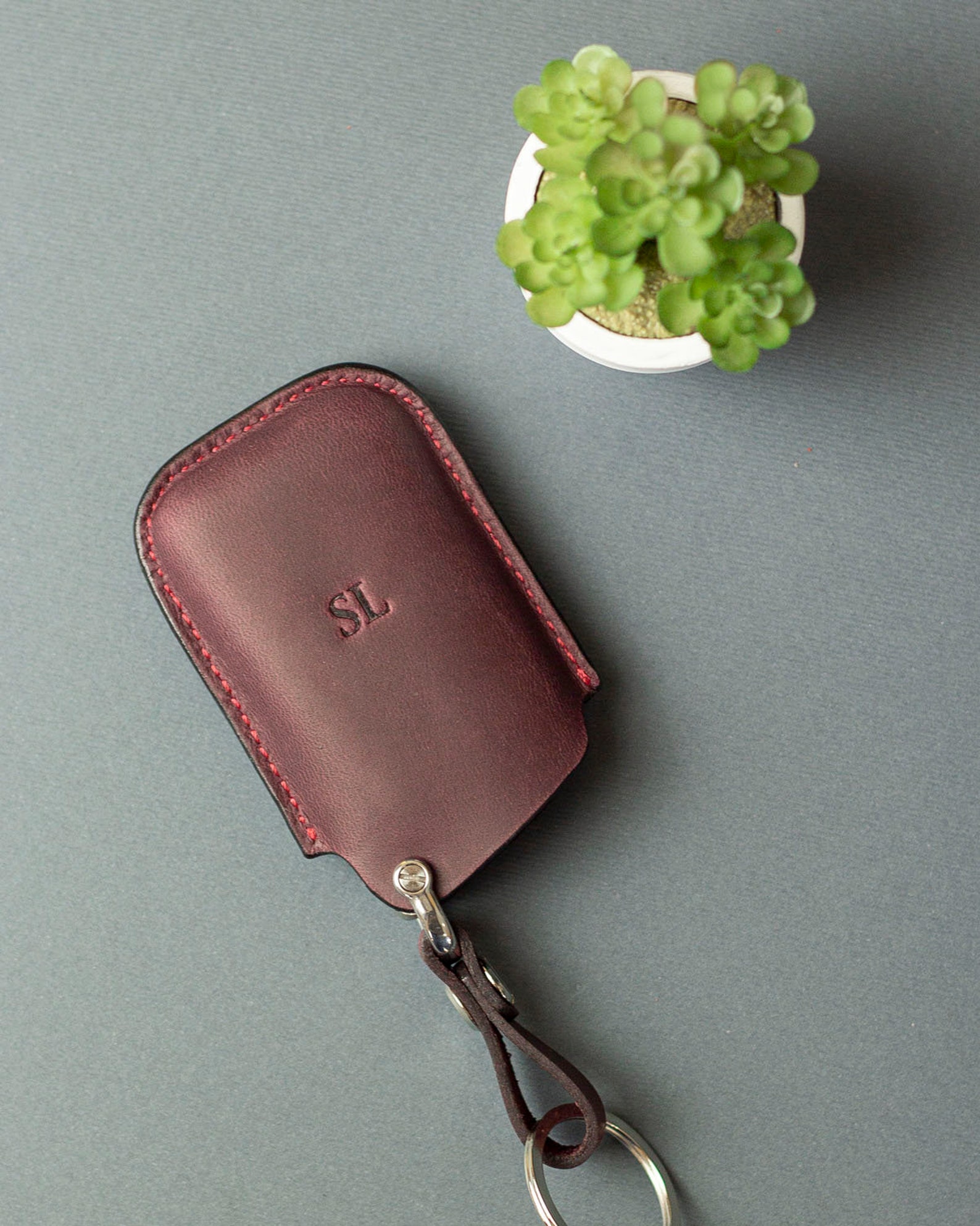 Leather Car Key Case for Es Key Holder for Is Keychain for - Etsy