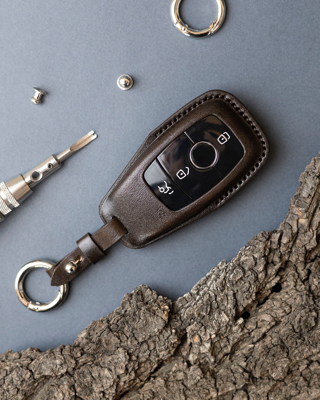 Leather Car Key Case for S Class, Key Holder for E Class, Key Fob for C ...