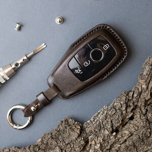 Leather Car Key Case for S Class, Key Holder for E Class, Key Fob for C ...