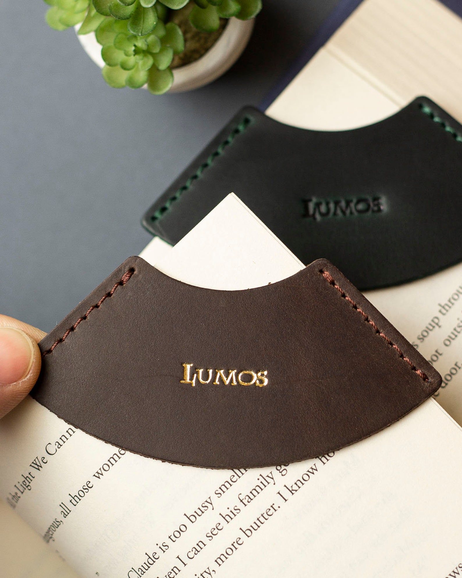 Leather Bookmark Lumos Book Lover Gifts for Kids Book Marks | Etsy