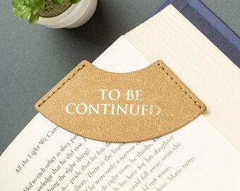 To Be Continued Leather Bookmark - Etsy