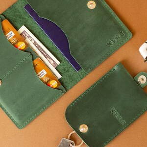 Leather Travel Wallet Blue Passport Case Personalized - Etsy