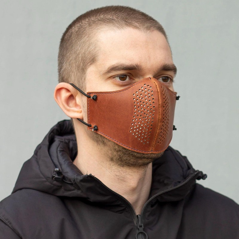 Leather Face Mask - Etsy